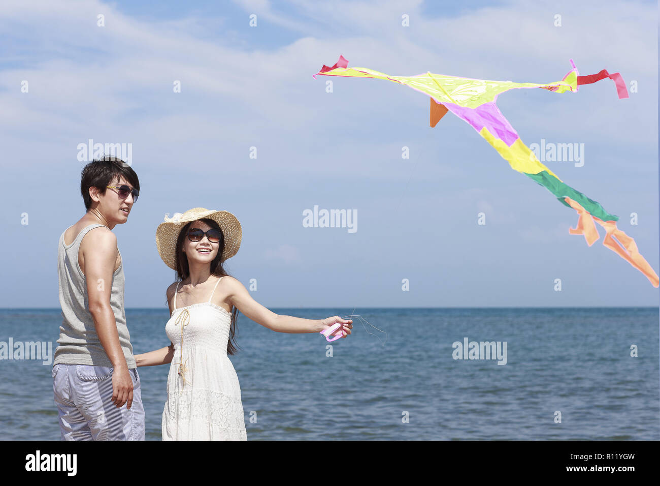 couple by the sea Stock Photo - Alamy