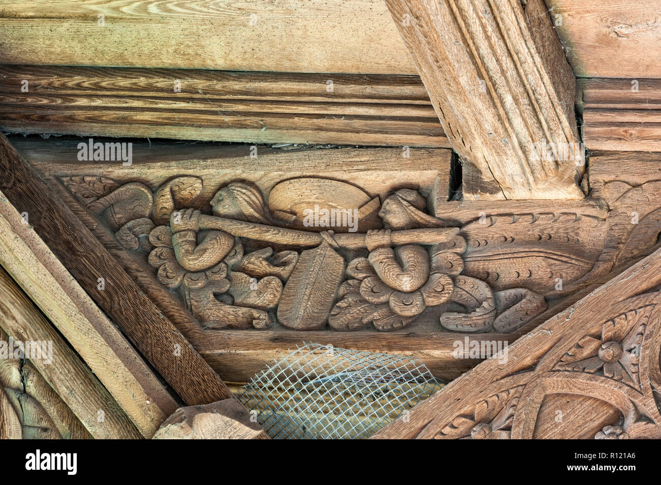 Medieval wood carving hi-res stock photography and images - Alamy