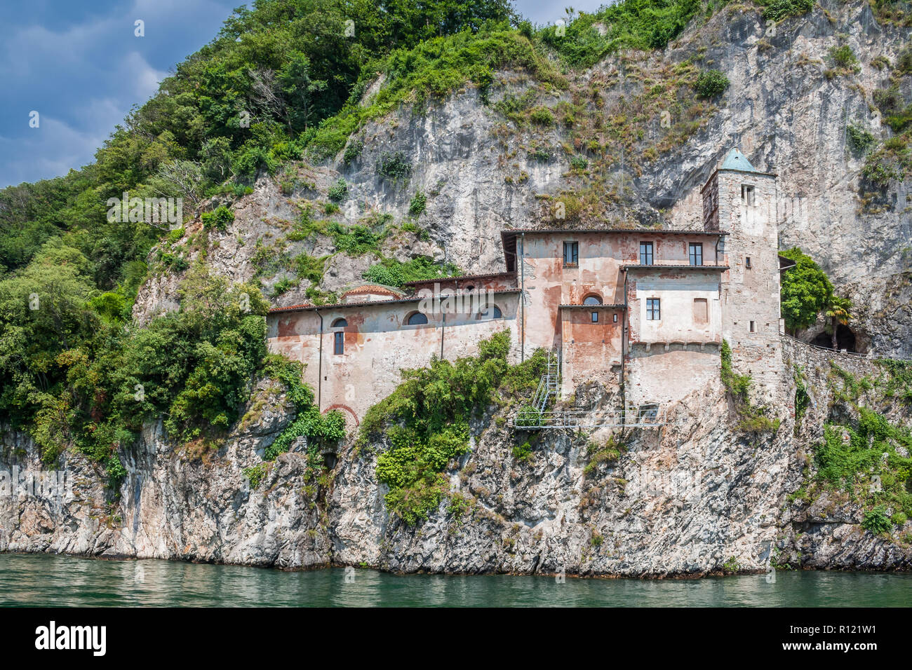 Santa Caterina, a monastery overlooking Lake Maggiore,in Lombardy ...