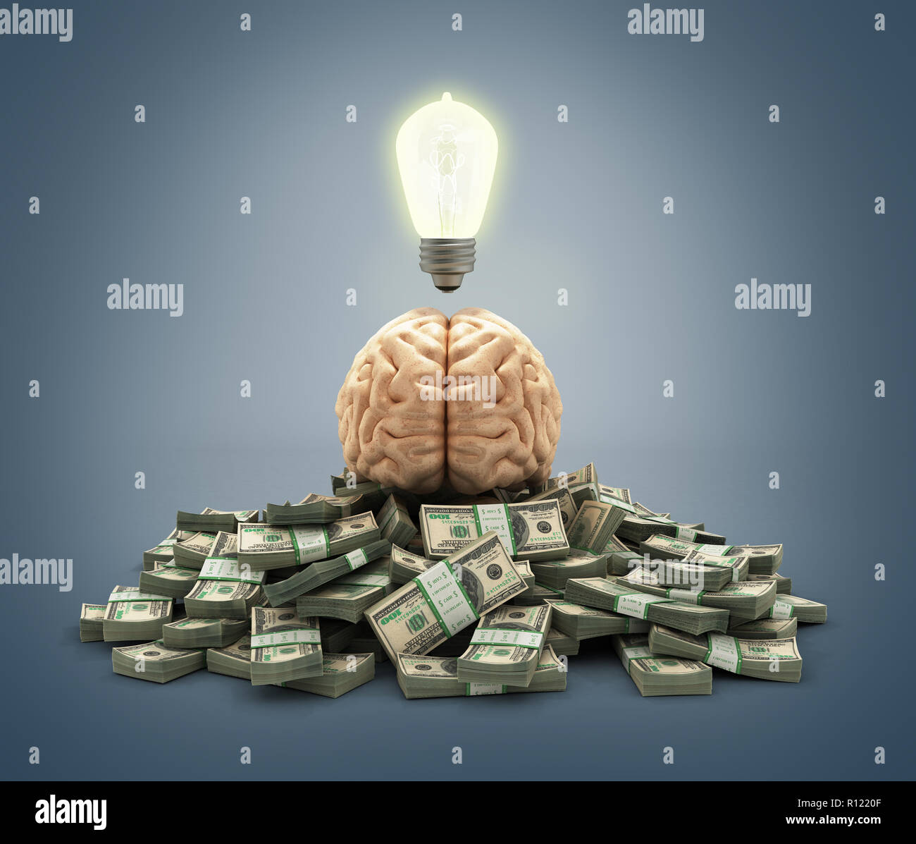 concept ideas generating good income mohg reward lies on a pile of ...