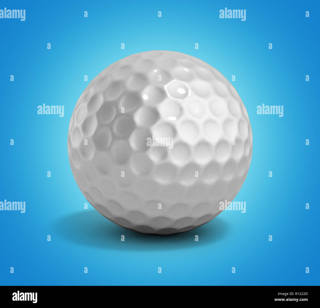 golf ball 3d render on gradient Stock Photo - Alamy