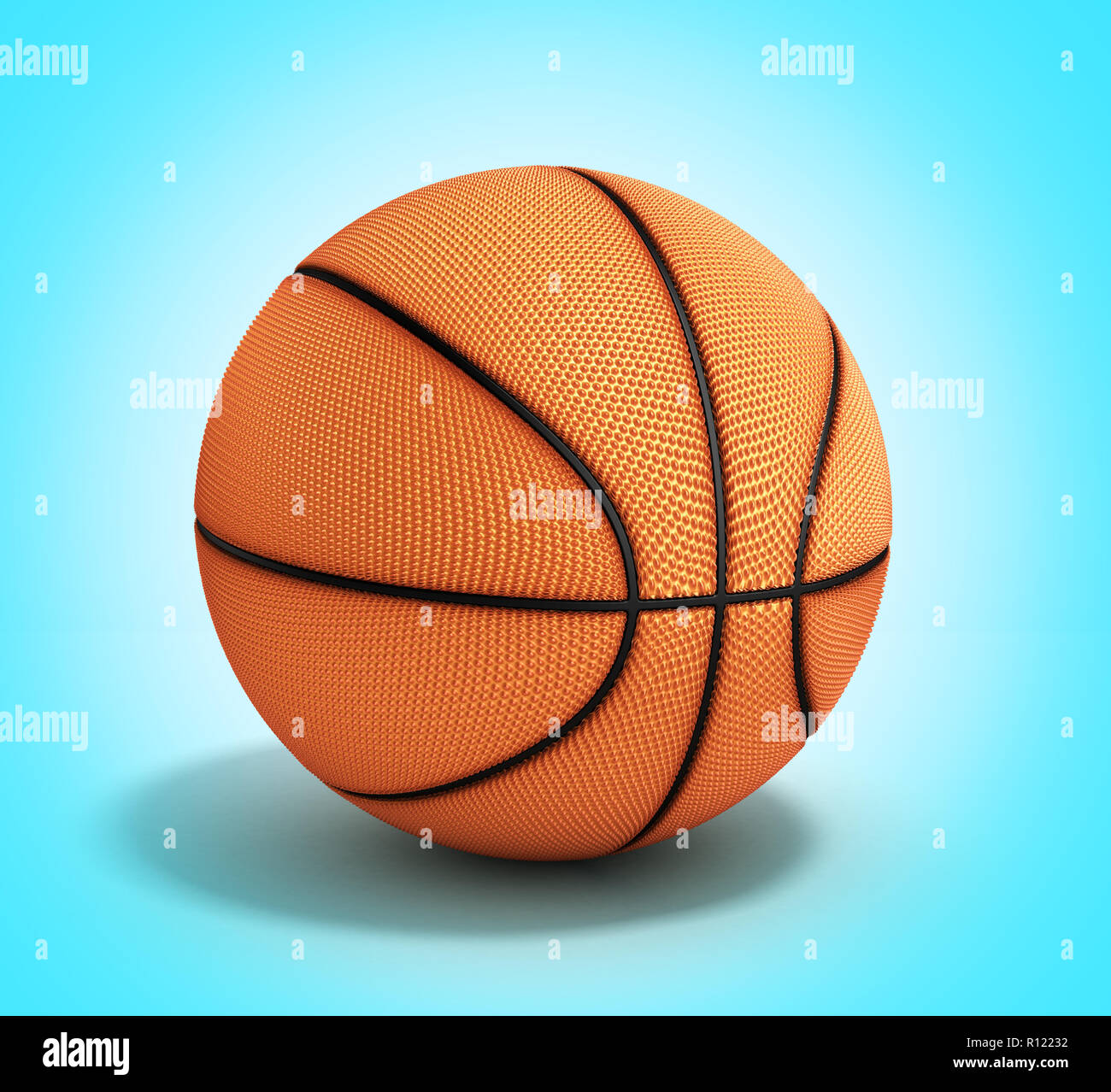 basketball 3d render on a gradient background Stock Photo - Alamy