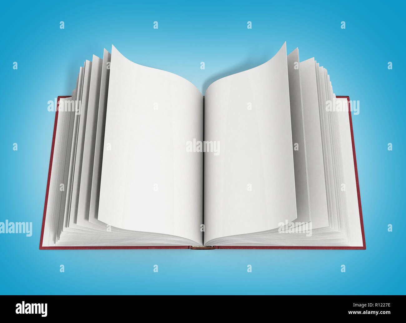 open book 3d render on gradient background Stock Photo - Alamy