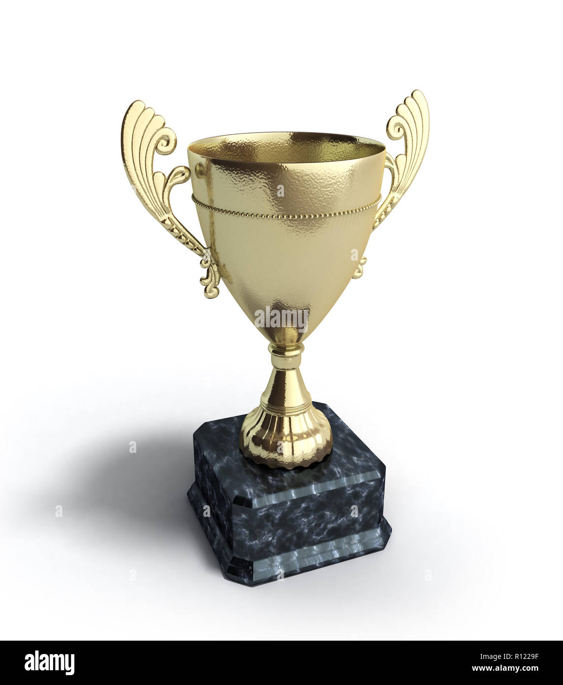 3d render gold trophy hi-res stock photography and images - Alamy