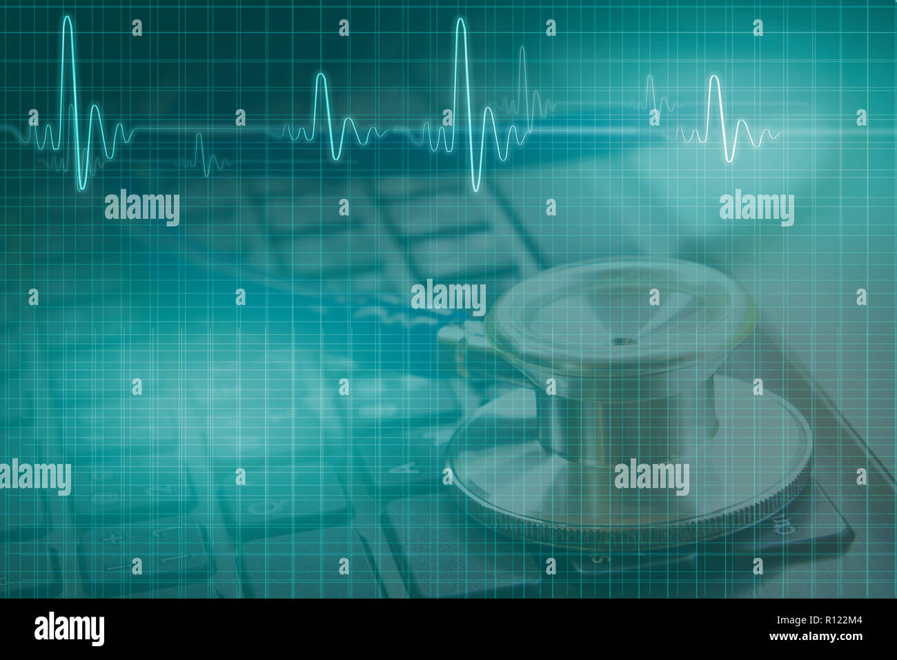 Ecg screen and keyboard hi-res stock photography and images - Alamy
