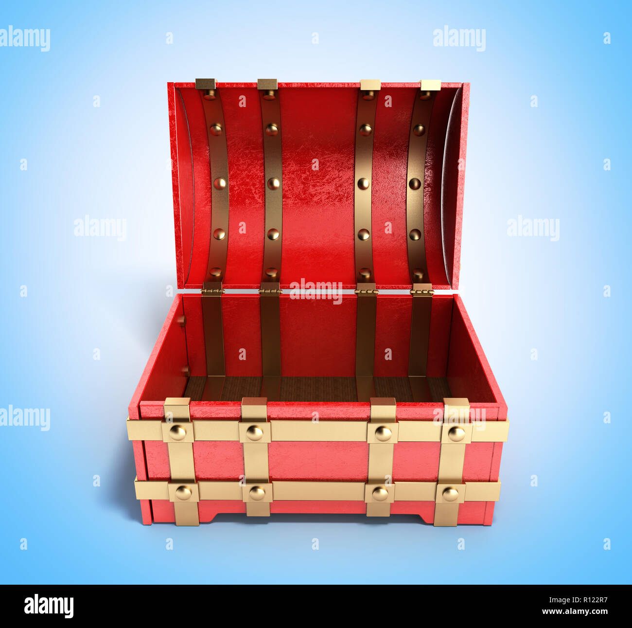 Empty treasure chest vintage key hi-res stock photography and images ...