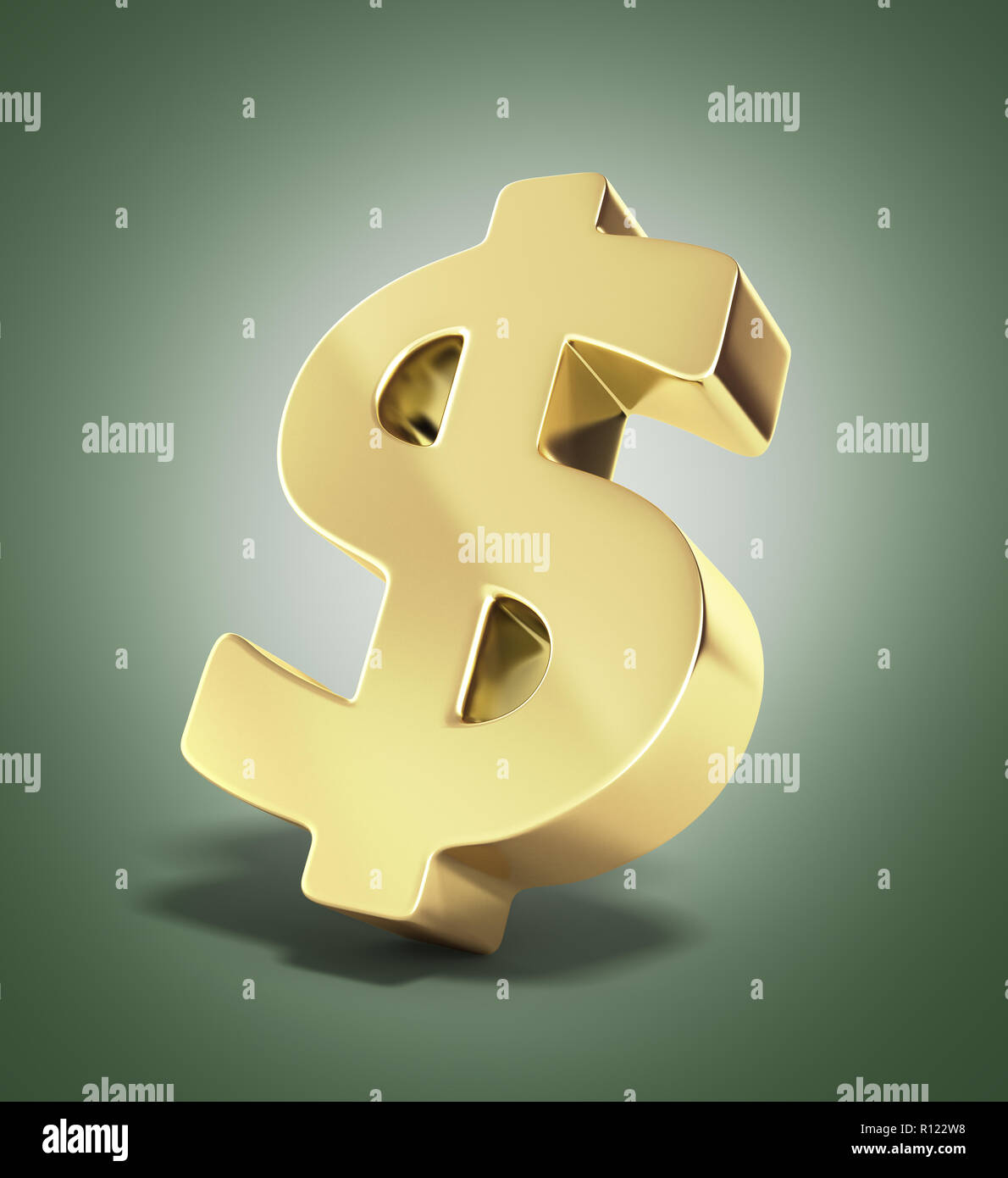 Golden dollar sign hi-res stock photography and images - Alamy