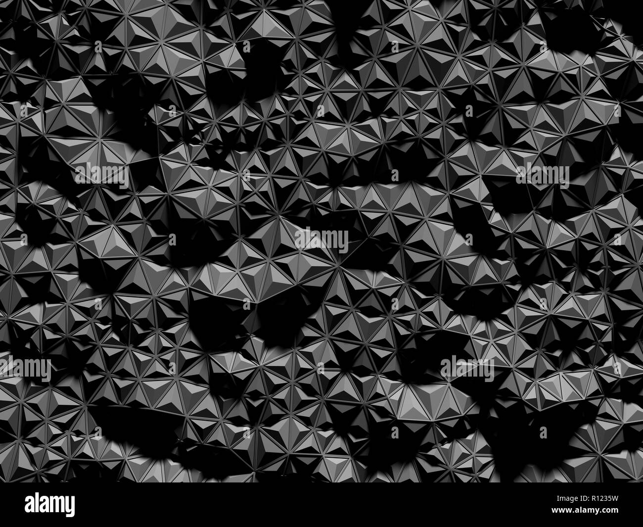 Abstract 3d rendering of grey surface Background with futuristic ...