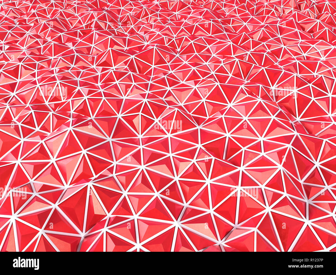 Abstract 3d rendering of red surface Background with futuristic ...
