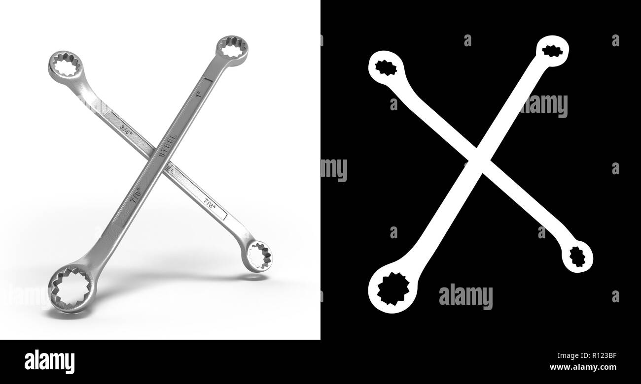 Spanner 3d hi-res stock photography and images - Alamy
