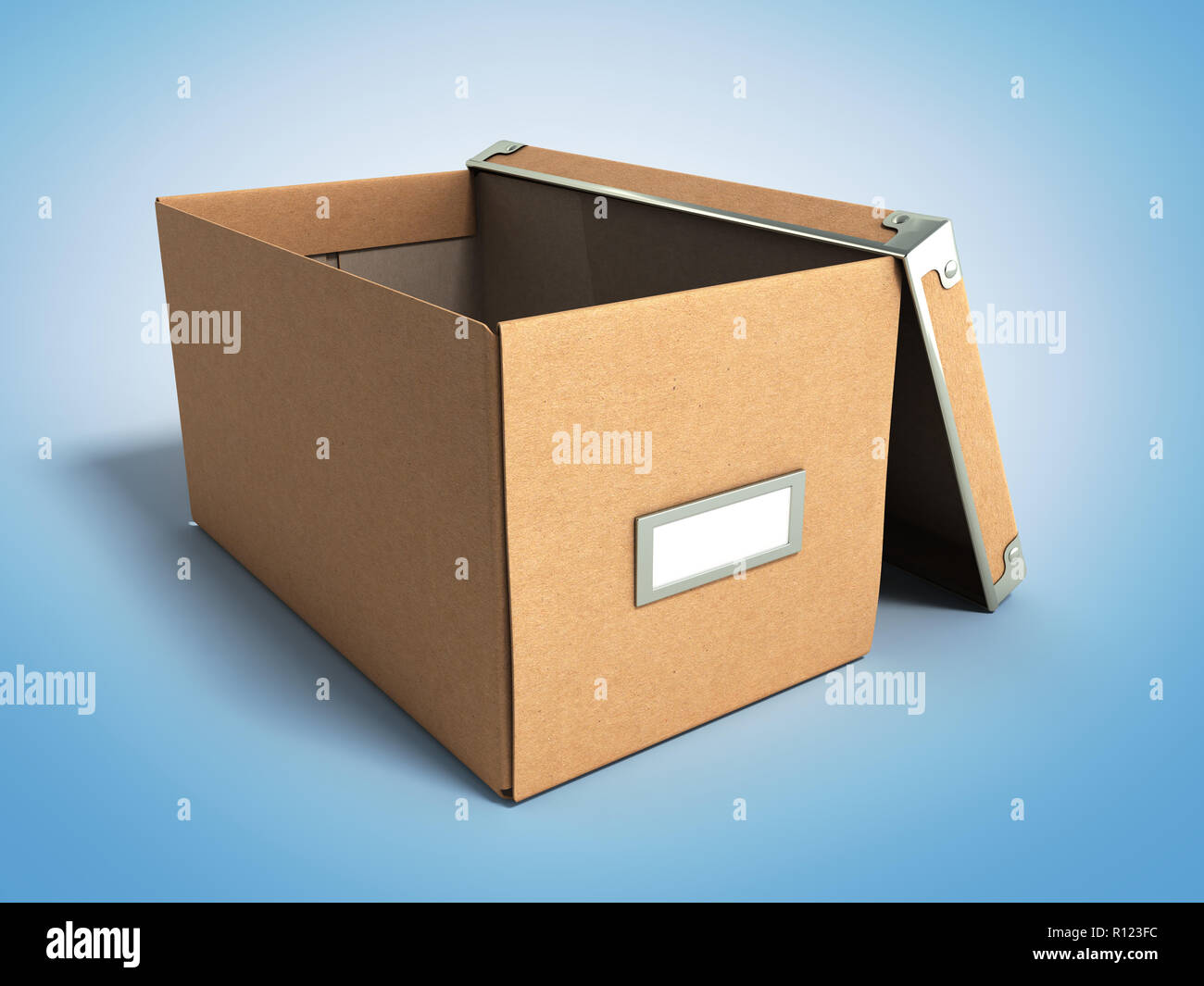 Office paper box for documents 3d render on gradient Stock Photo - Alamy