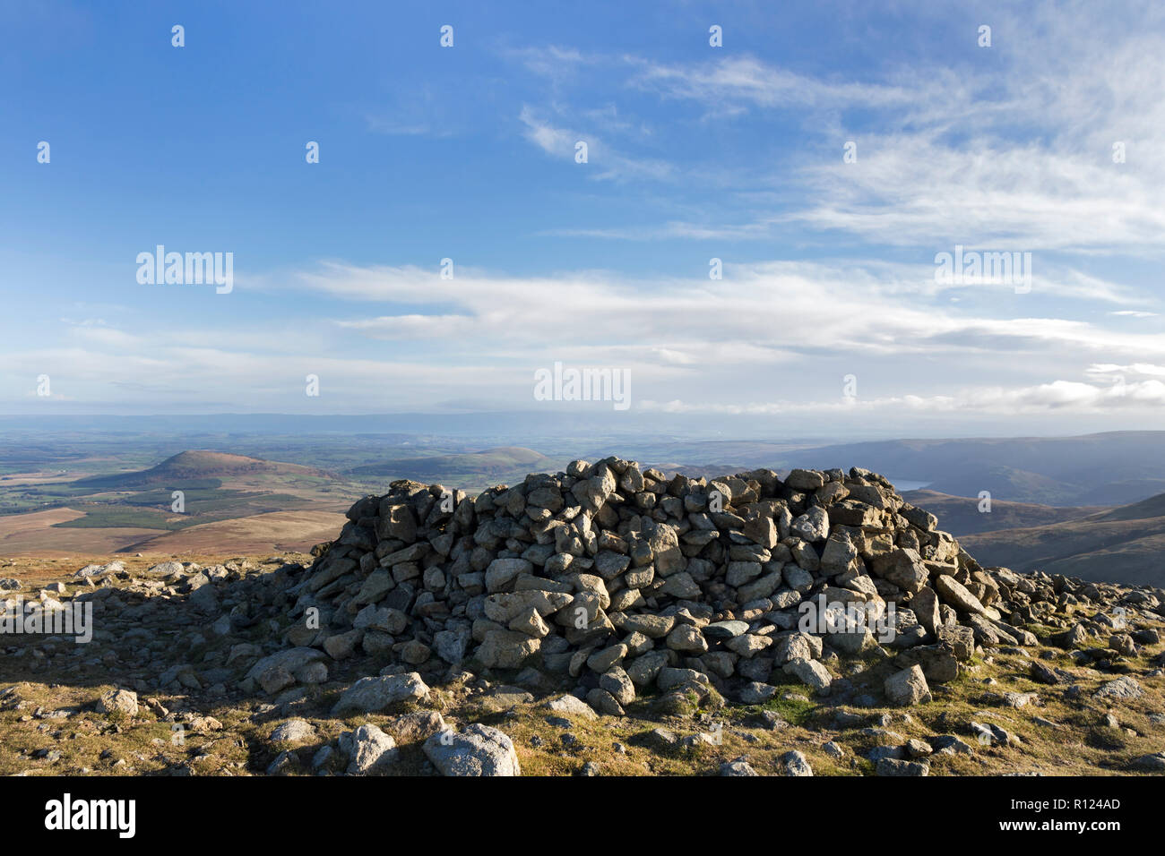 Great Mell Fell, Little Mell Fell and the Eden Valley from the Summit ...
