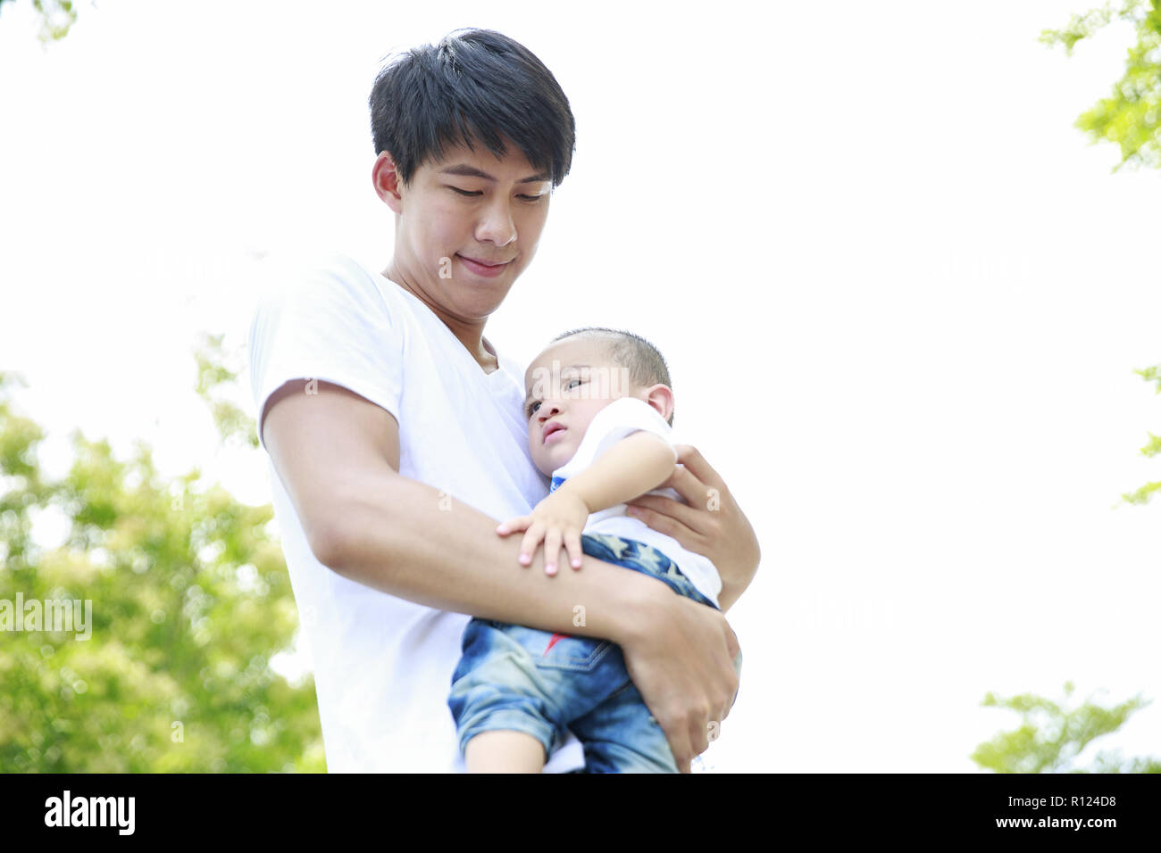 father and son Stock Photo - Alamy