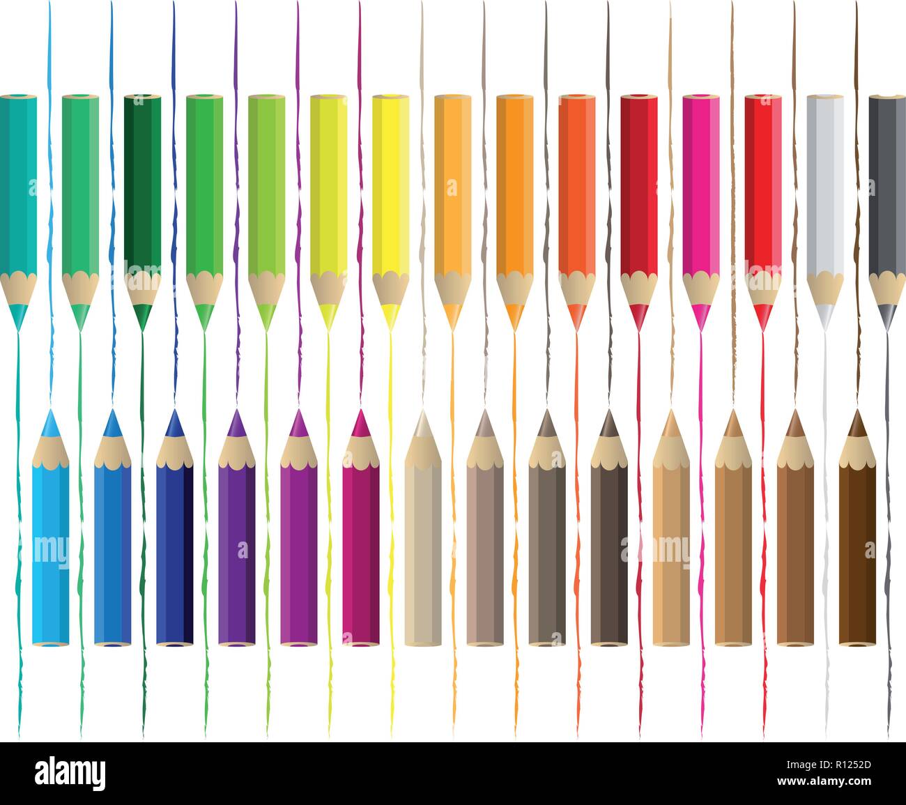 Draw with pencils Stock Vector Images - Alamy