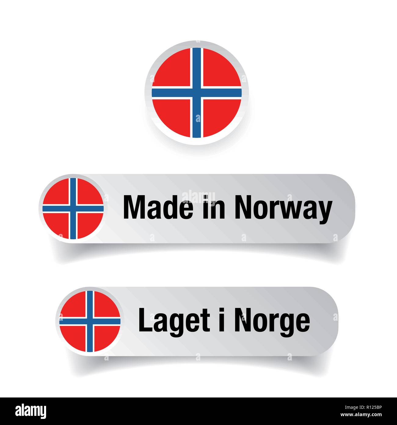 Flag etiquette Stock Vector Images - Alamy