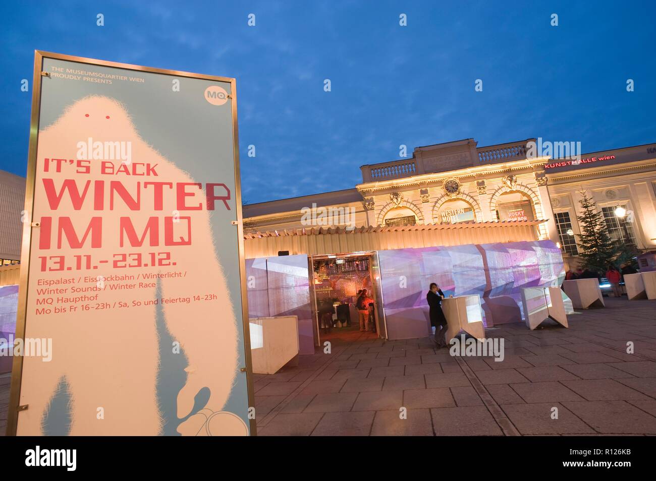 Wien, Weihnachtsmarkt Museumsquartier, 'Winter im MQ' - Vienna ...
