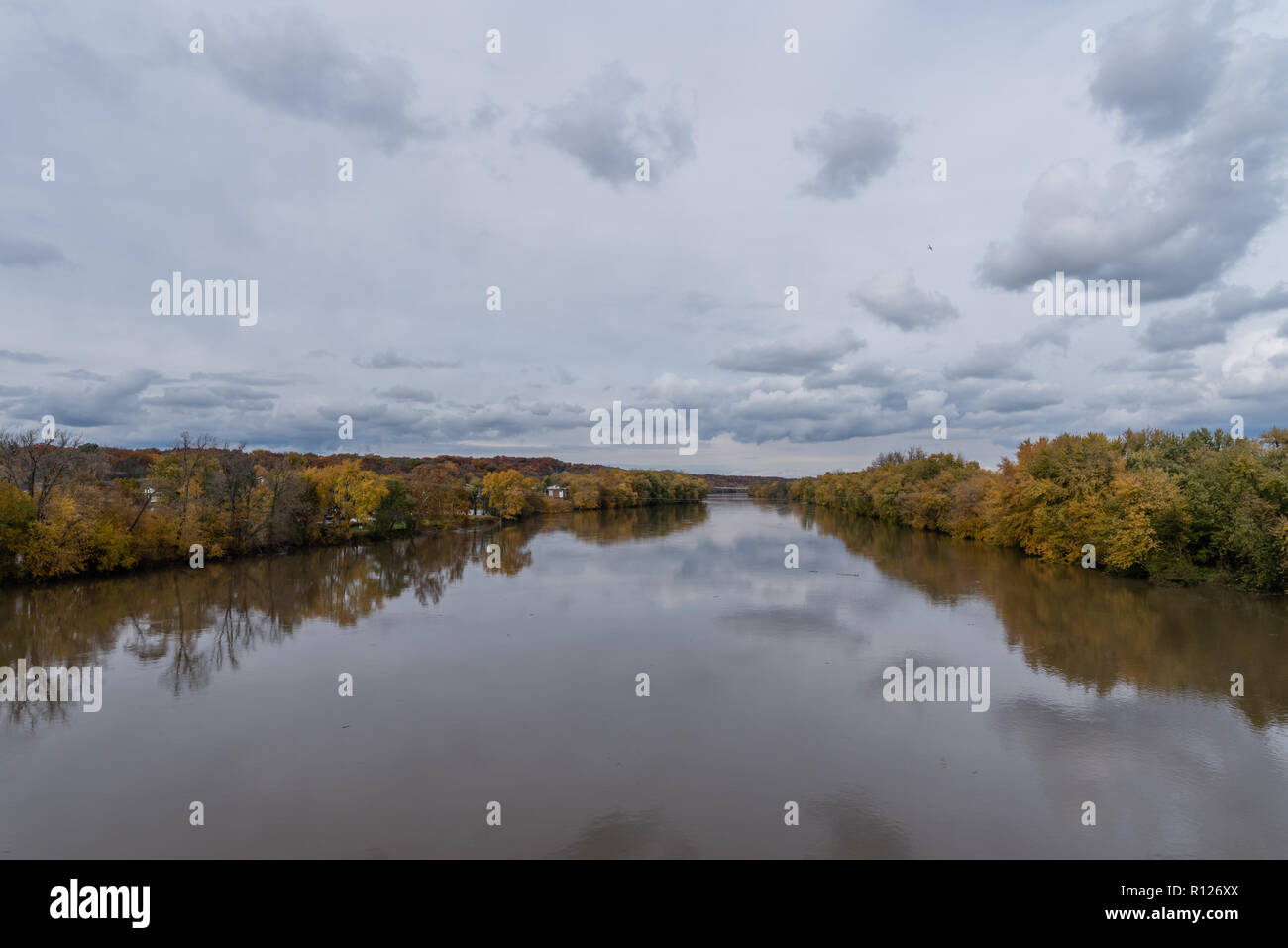 Indiana fall foliage water reflection hi-res stock photography and ...