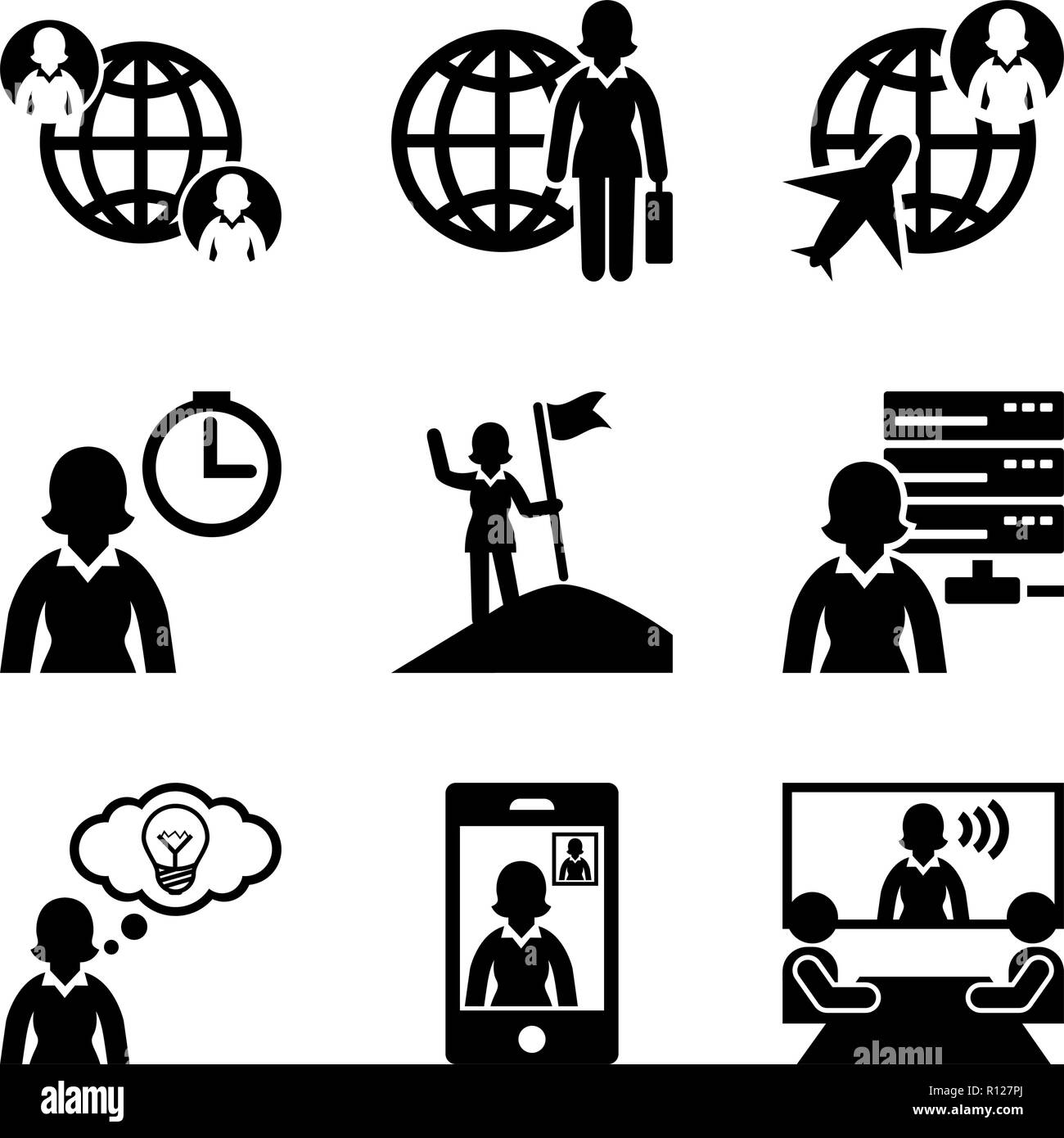 Data women Stock Vector Images - Alamy