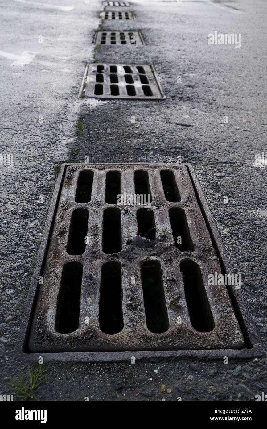 system of the sewerage Stock Photo - Alamy