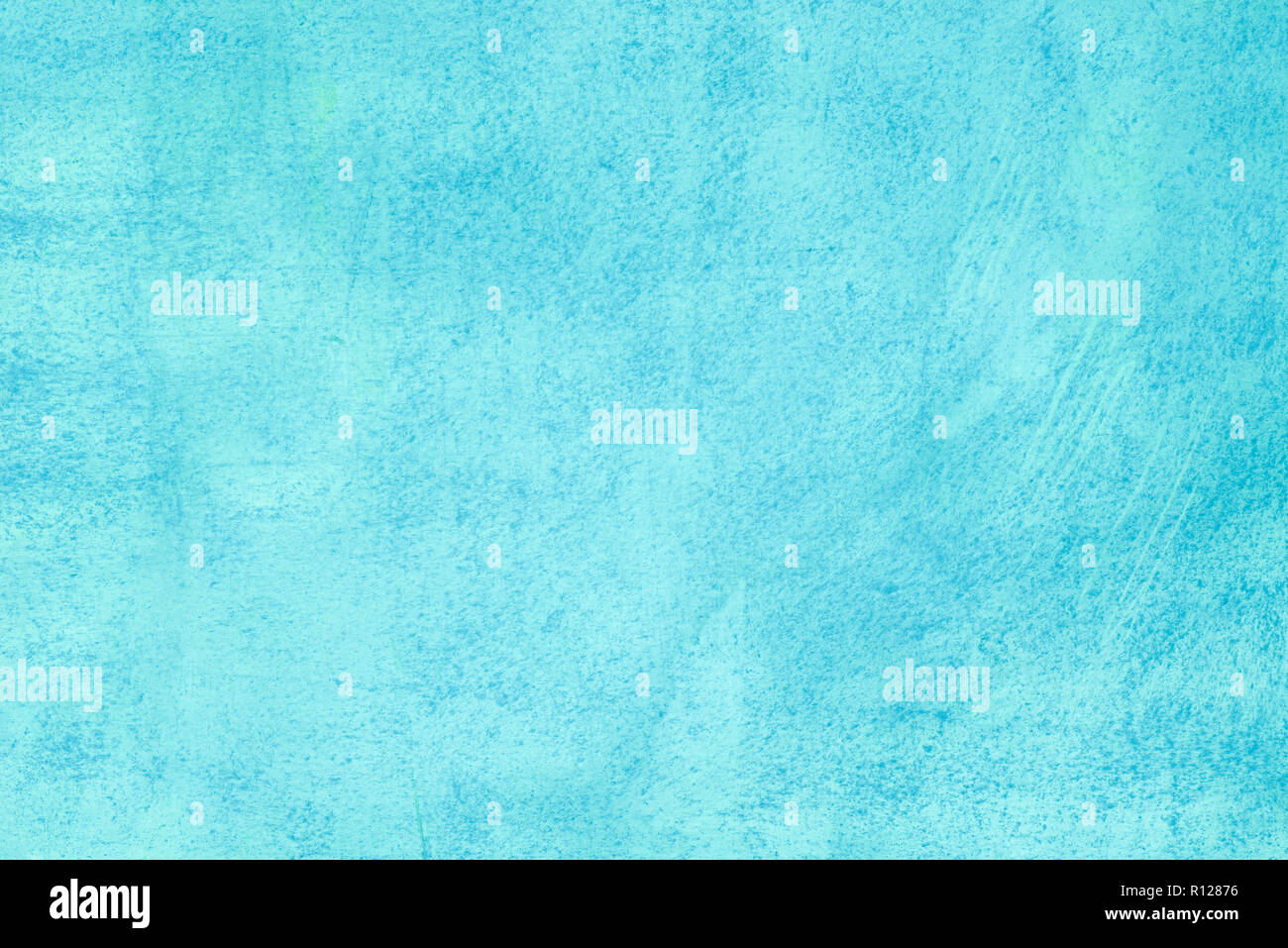 blue color artistic background texture made with watercolor and crayon ...