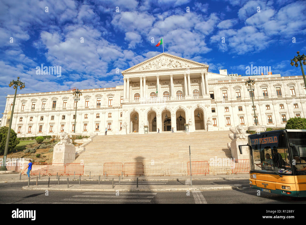 Parliament Building Lisbon Portugal . Former Sao Bento Palace is now ...