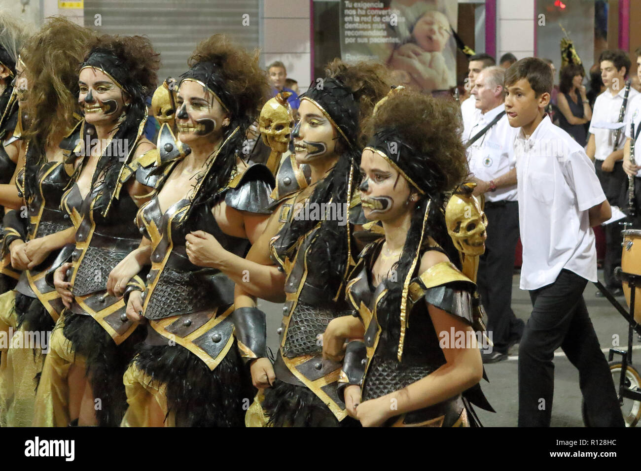 The Christian Pirate Company On A Street Parade During The Moors And