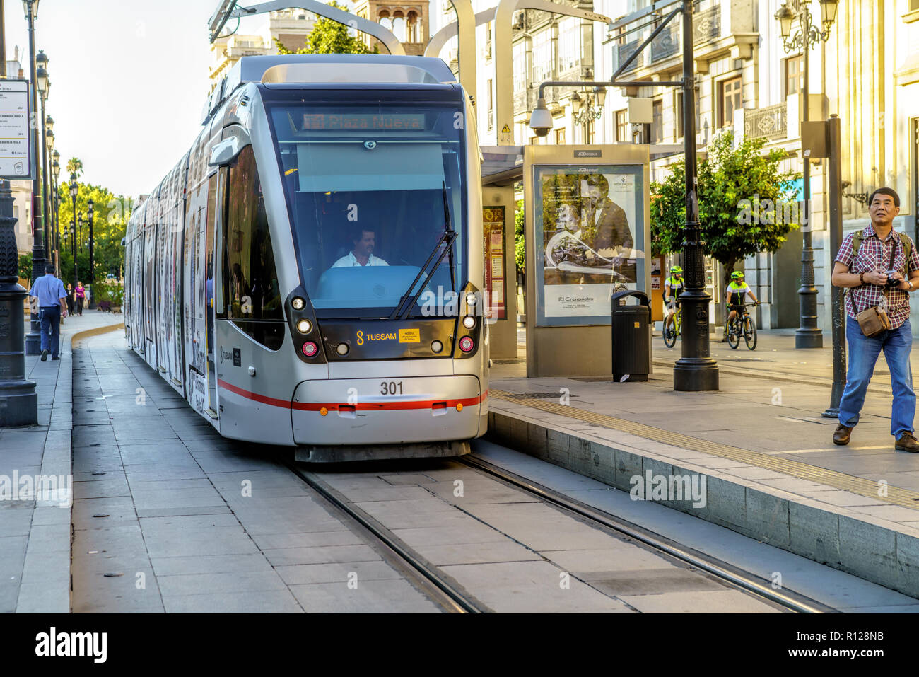 Seville public transport hi-res stock photography and images - Alamy