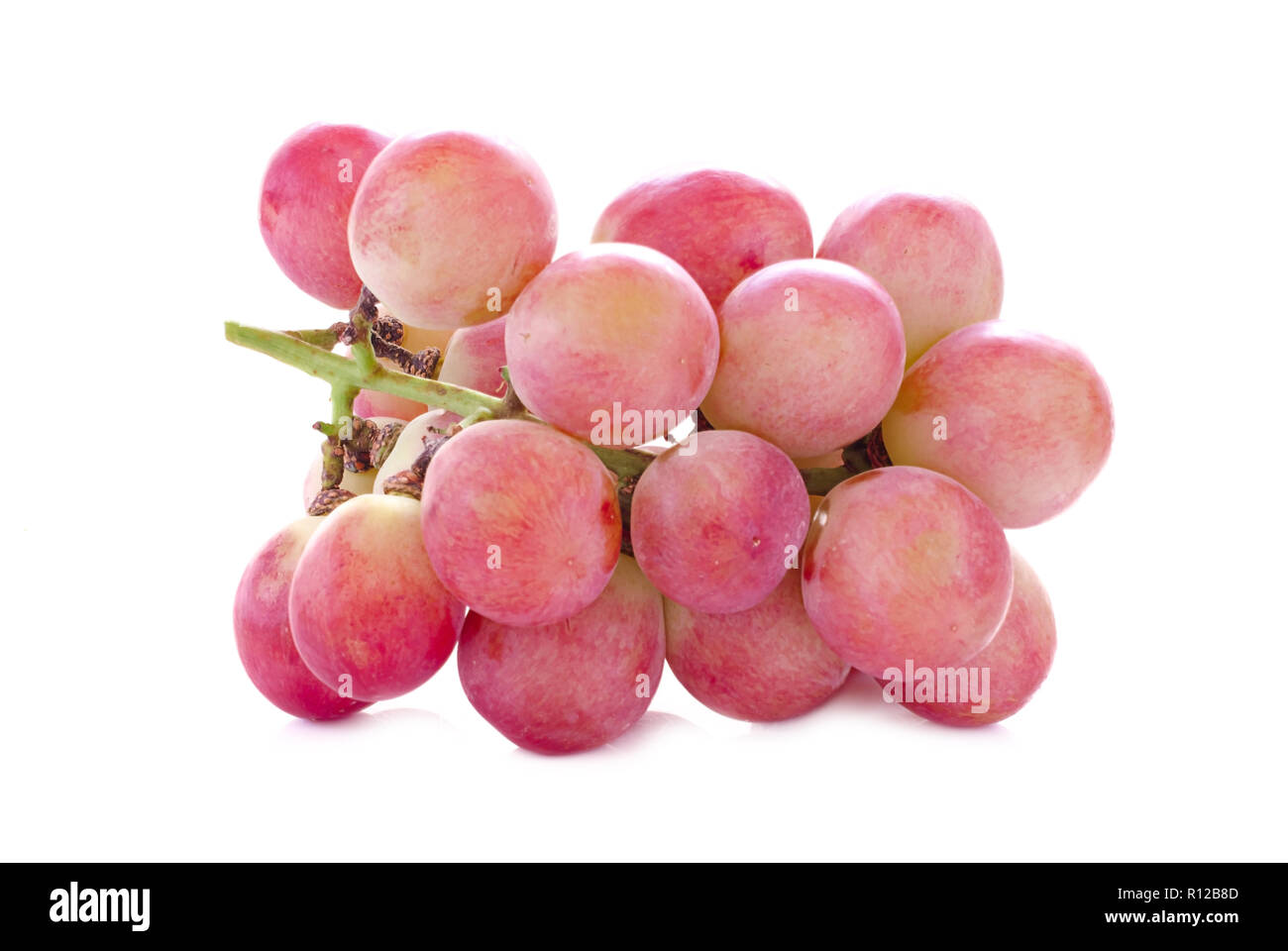red grapes isolated on white background Stock Photo - Alamy