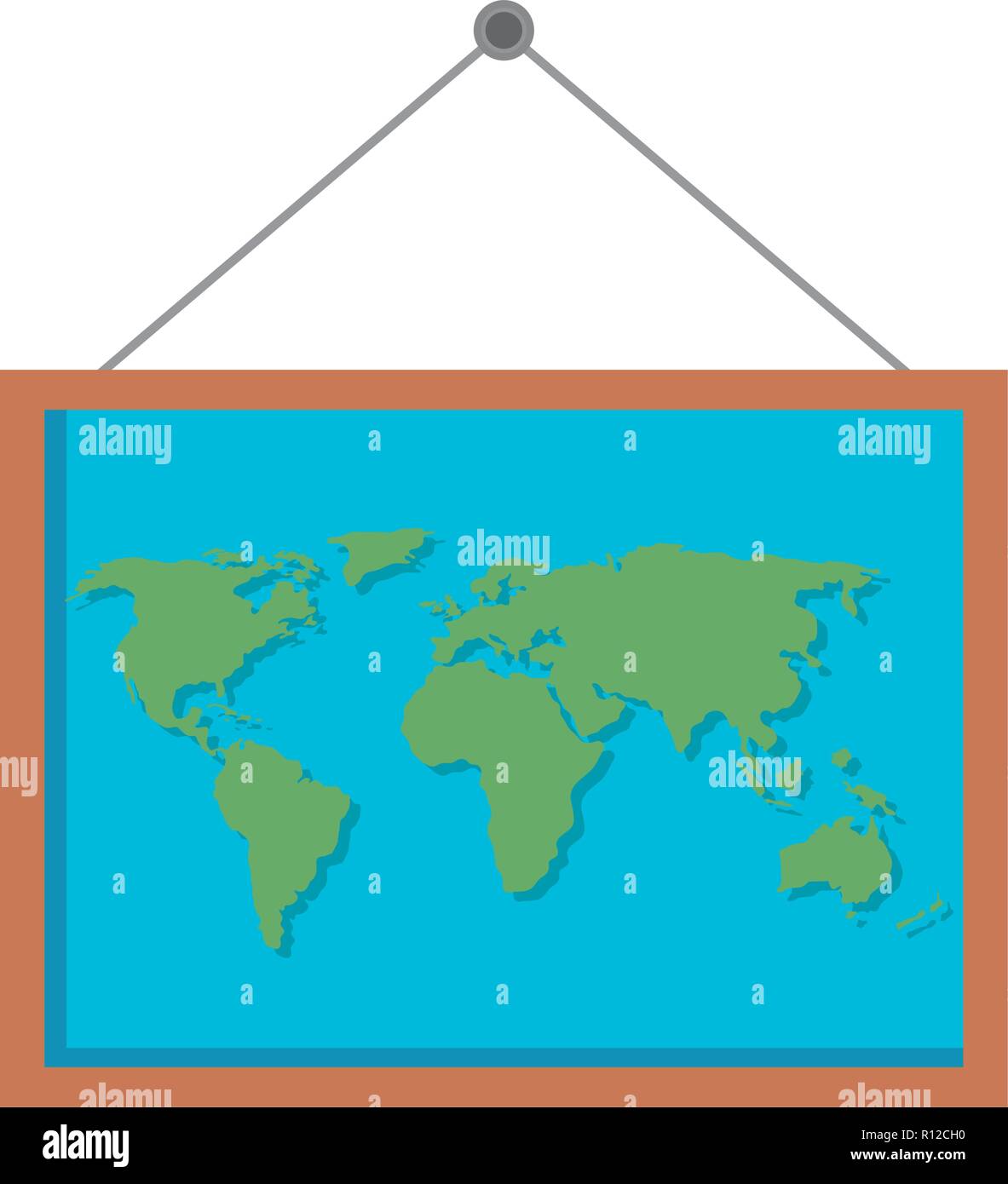 School classroom interior board map hi-res stock photography and images ...