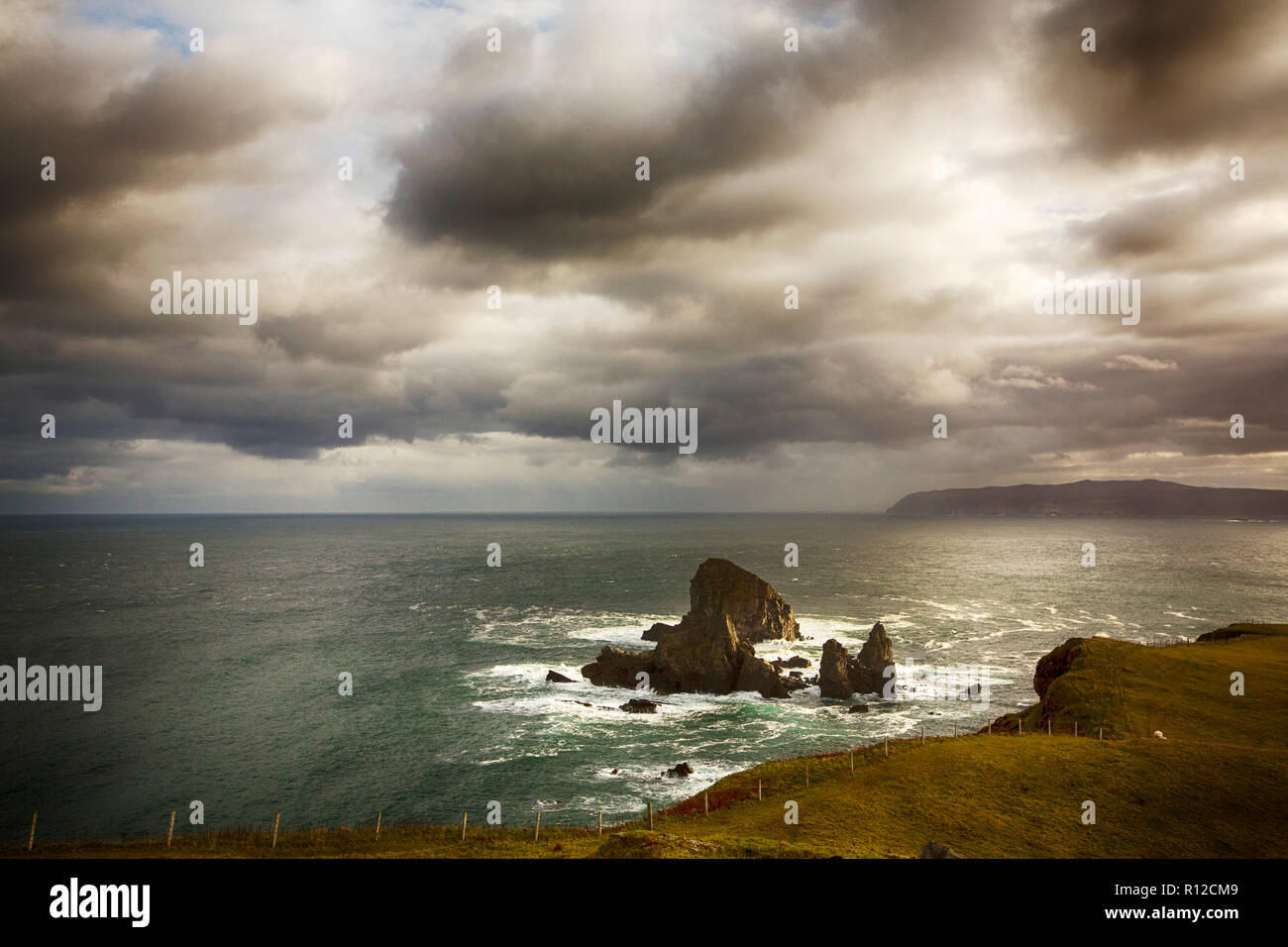 Clach Beag na Farraid and Clach Mhor na Farraid islands off Farraid ...
