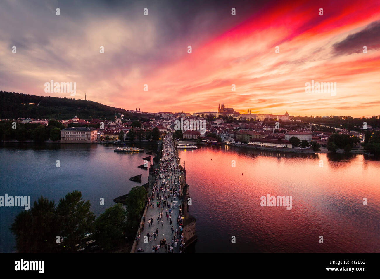 Elevated bridge at sunset hi-res stock photography and images - Alamy