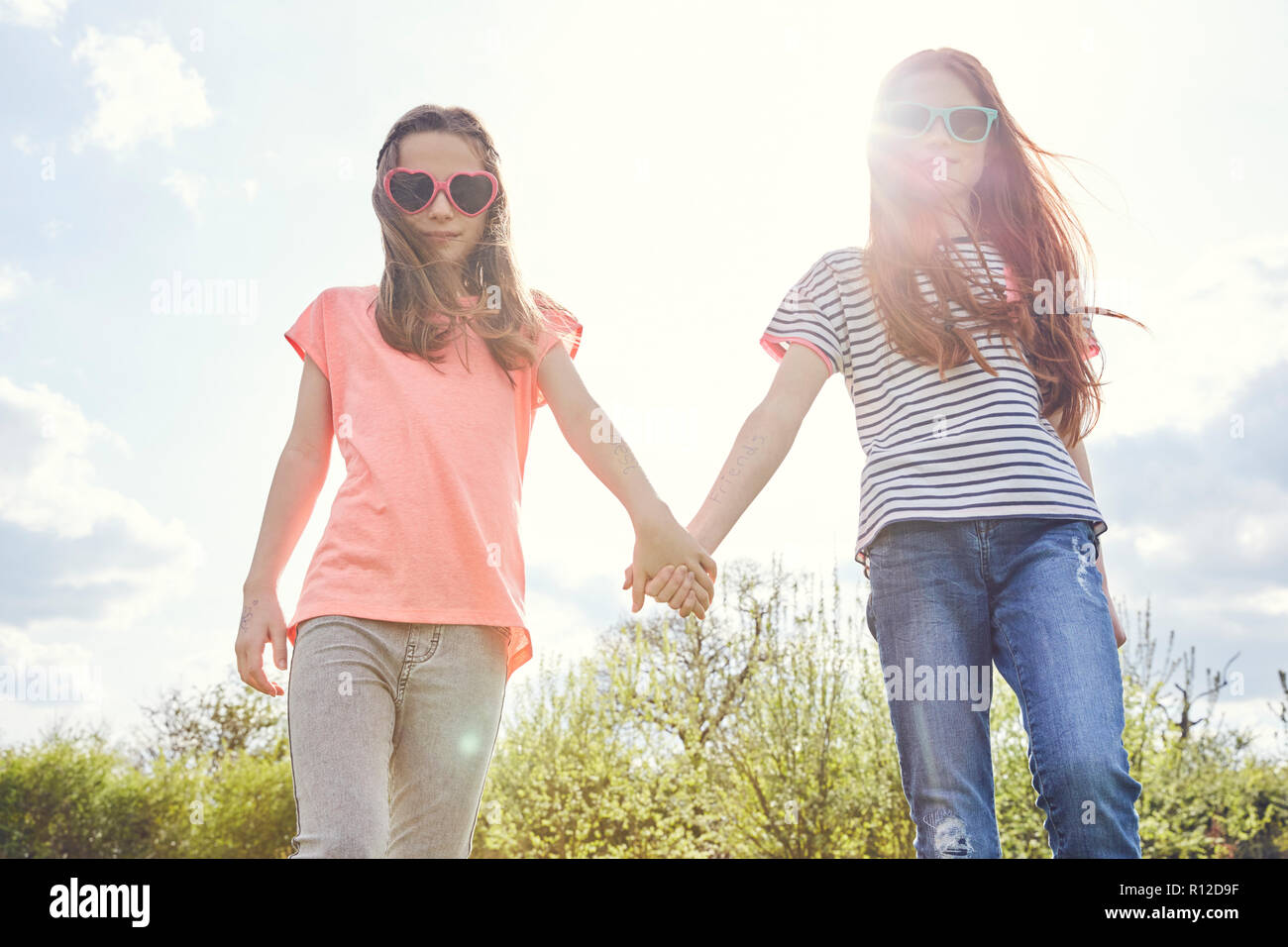 Two Friends Walking Together