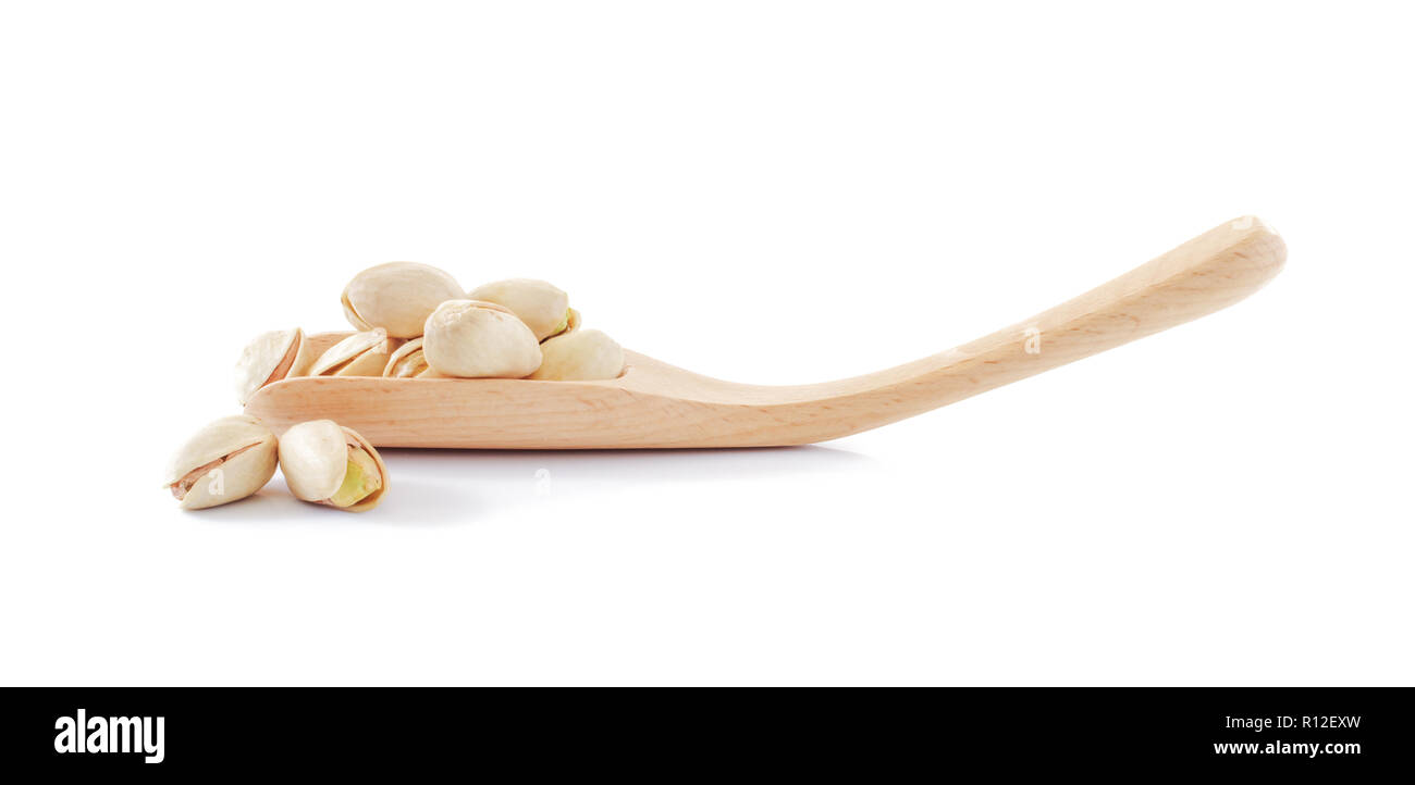 pistachio nut close up isolated on white background Stock Photo - Alamy