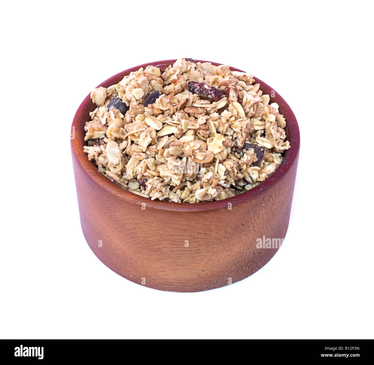granola close up isolated on white background Stock Photo - Alamy