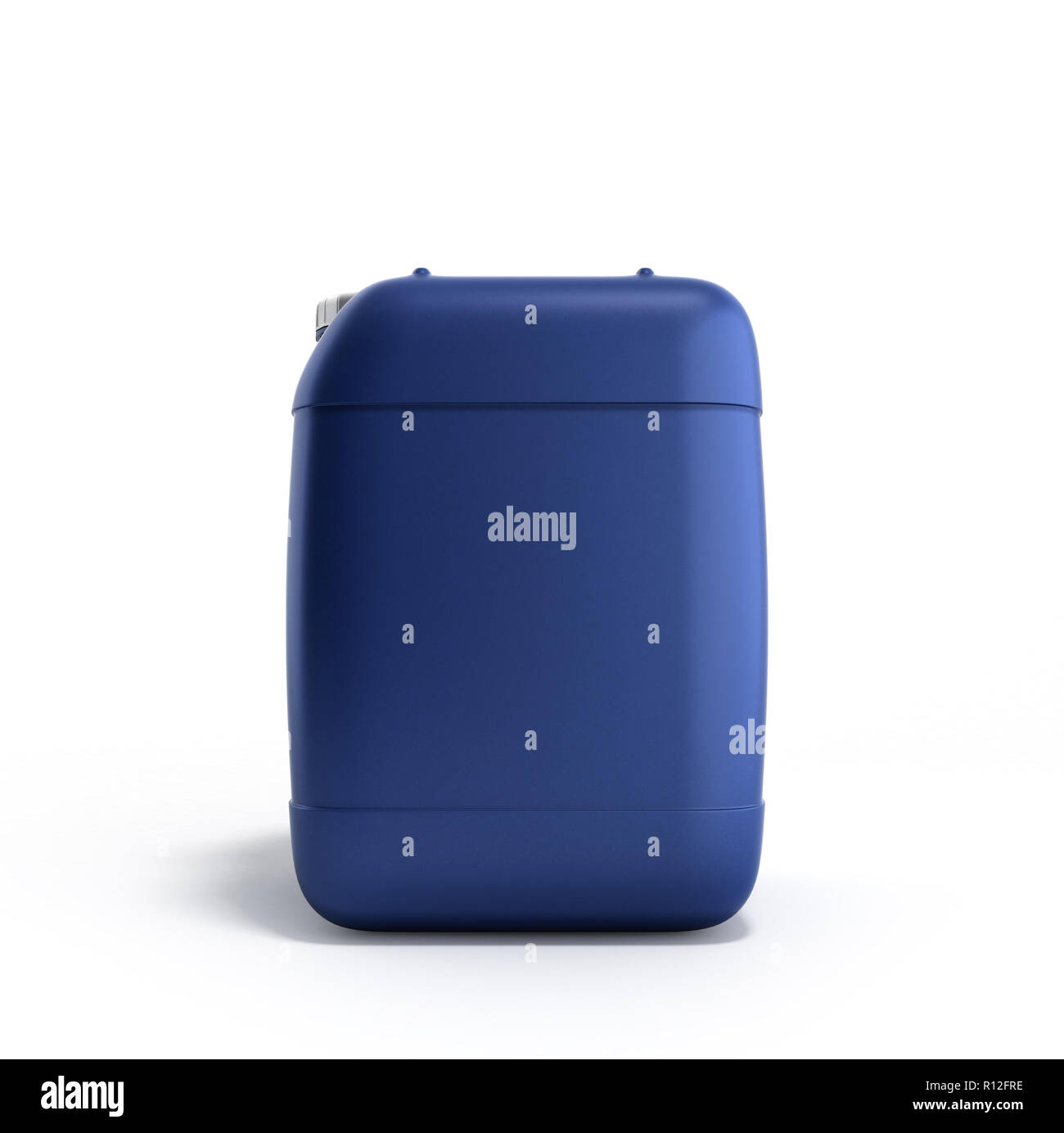 Blue plastic jerrycan 3d illustration on a white background Stock Photo ...