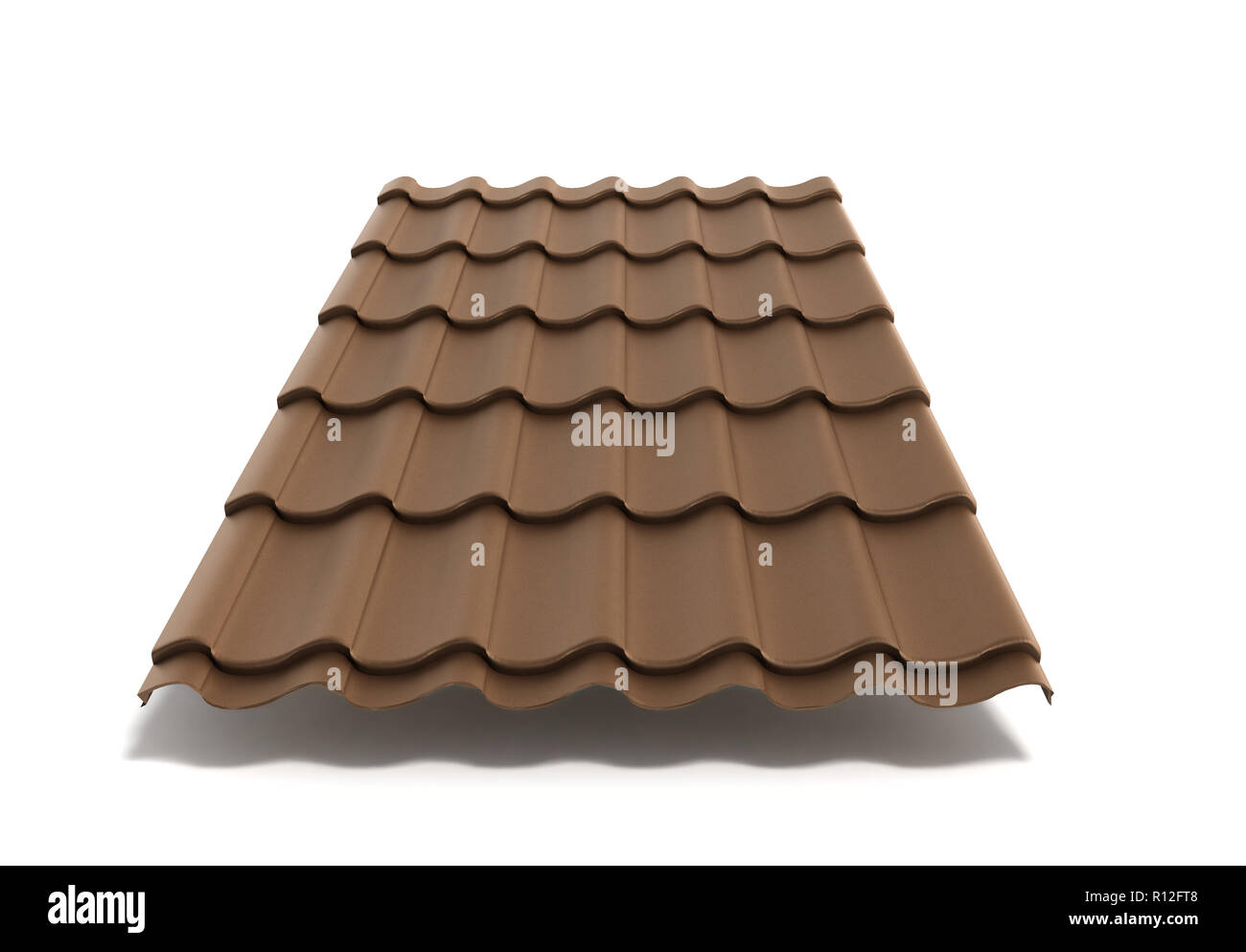 Red metal roofing new Cut Out Stock Images & Pictures - Alamy