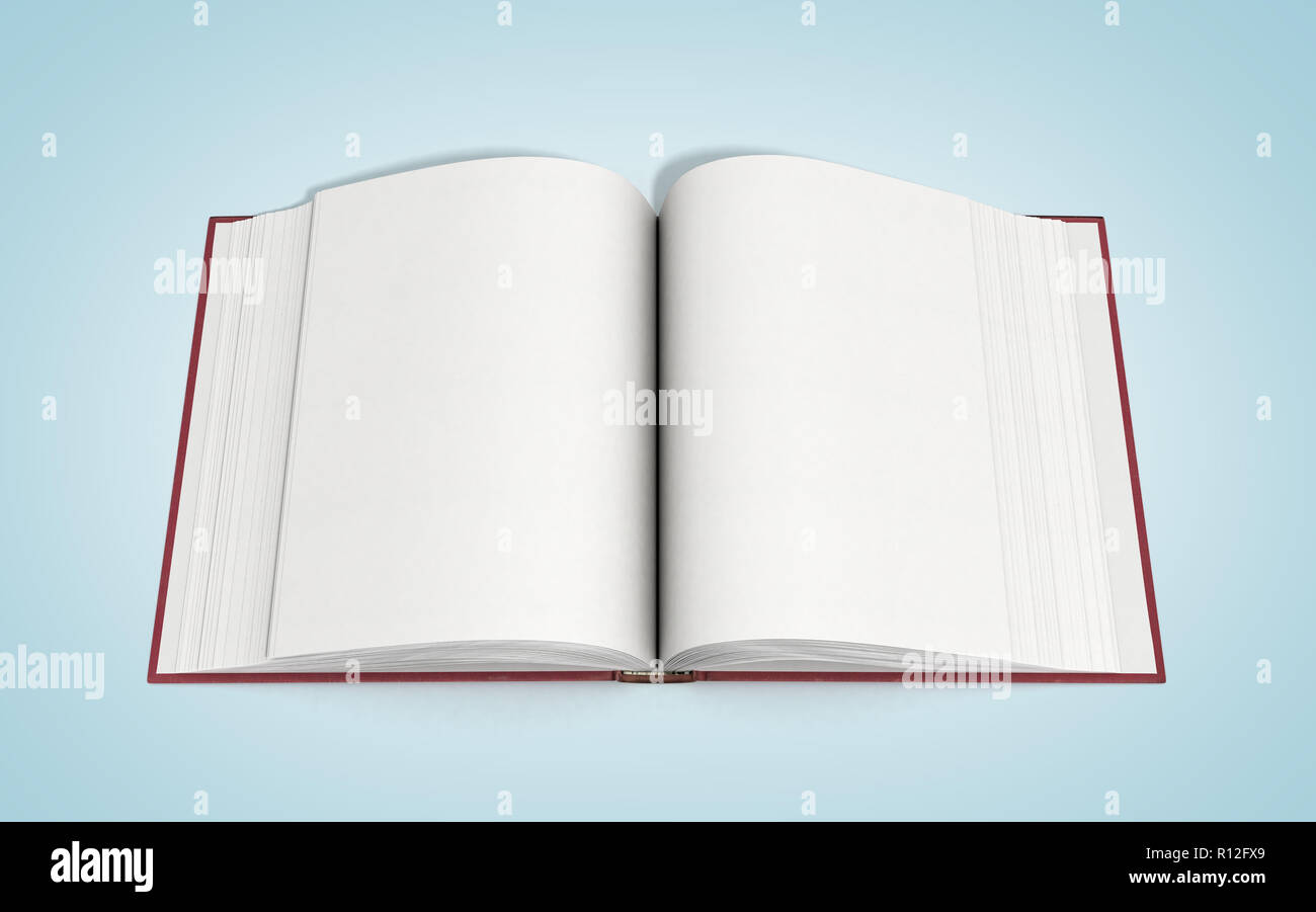 open book 3d render on gradient background Stock Photo - Alamy