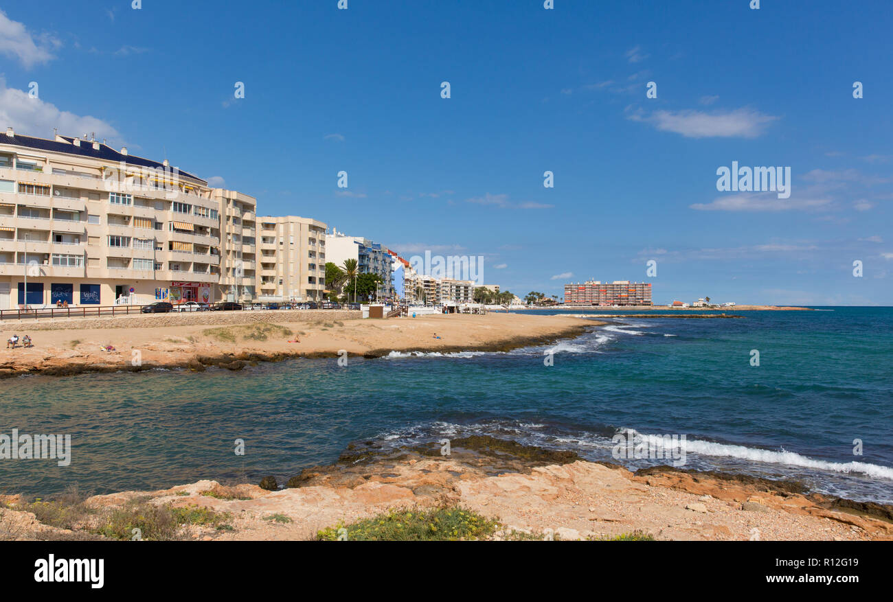 Torrevieja coast view towards Playa Los locos beach Stock Photo - Alamy
