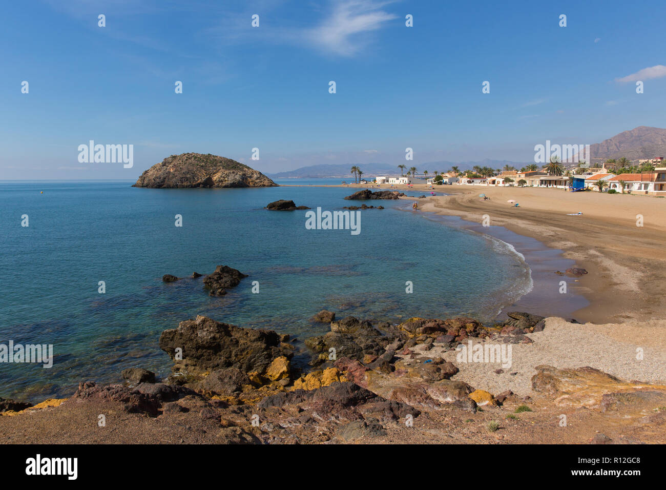 Playa de Nares beach and coast Puerto de Mazarron Murcia south east ...