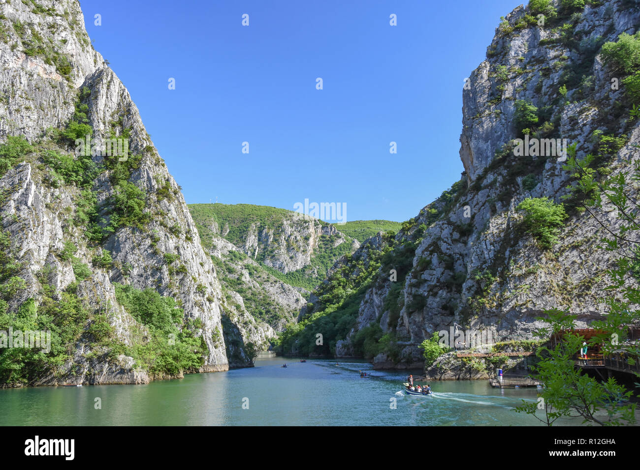 Matka Lake, Matka Canyon, Skopje, Skopje Region, Republic of North ...