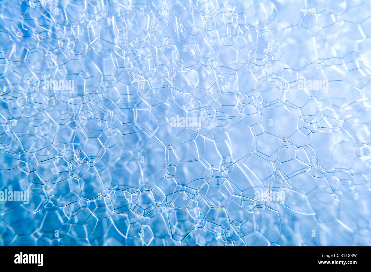 Foam texture with bubbles close-up macro background Stock Photo - Alamy
