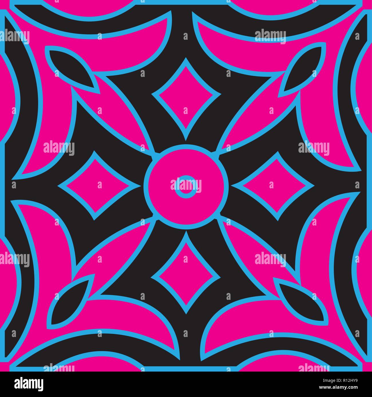 Mural decorative geometric seamless pattern Stock Vector Image & Art ...