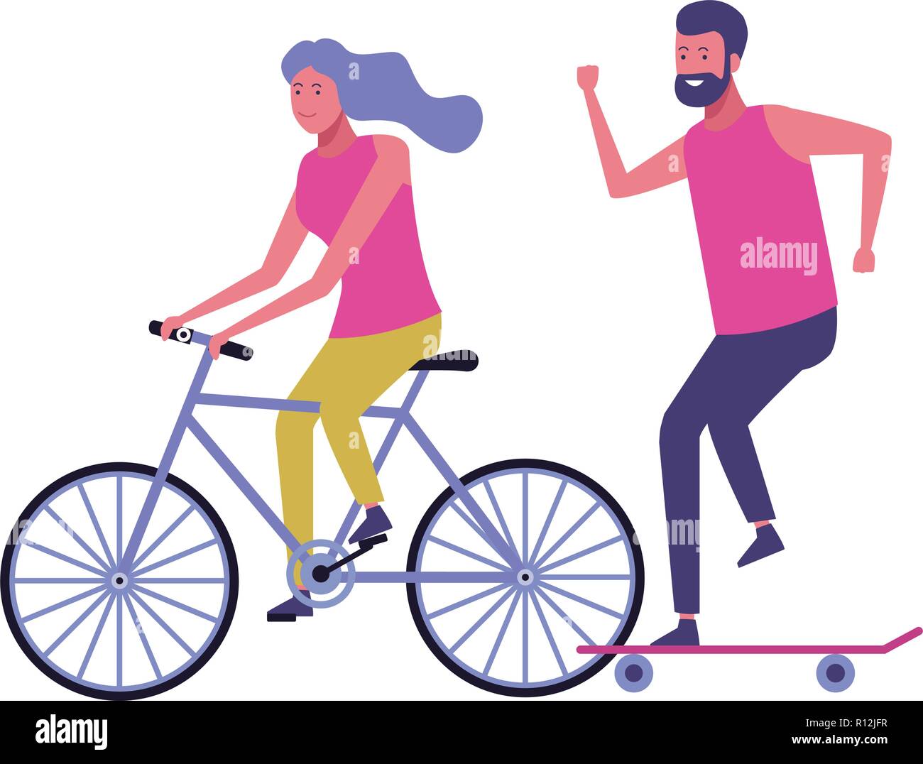 Friends having fun cartoons Stock Vector Image & Art - Alamy