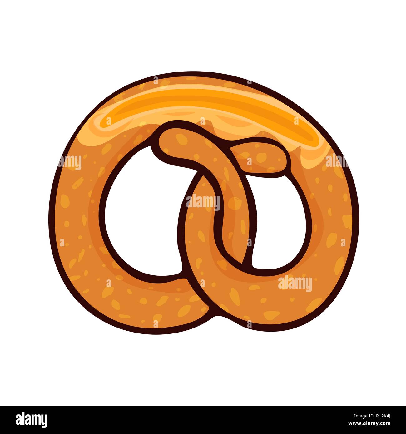 Pretzel Cartoon High Resolution Stock Photography and Images - Alamy