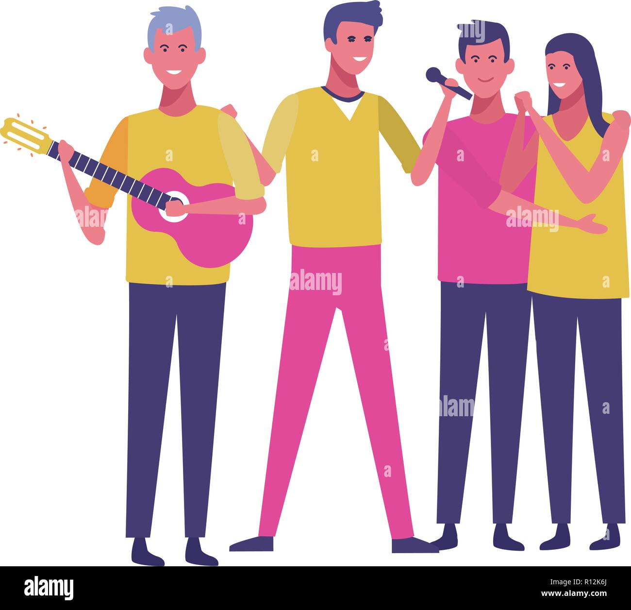 Friends having fun cartoons Stock Vector Image & Art - Alamy