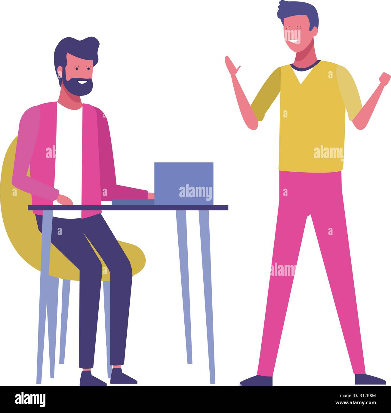 Friends having fun cartoons Stock Vector Image & Art - Alamy