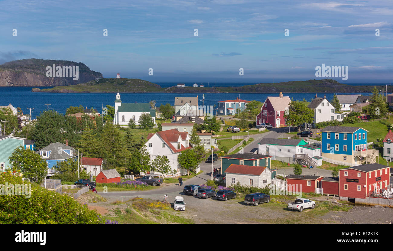 TRINITY, NEWFOUNDLAND, CANADA - Small coastal town of Trinity Stock ...