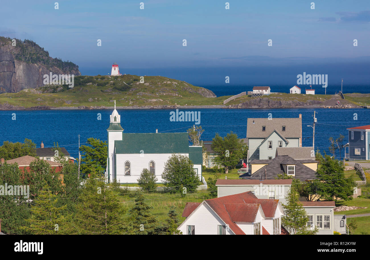 TRINITY, NEWFOUNDLAND, CANADA - Small coastal town of Trinity Stock ...