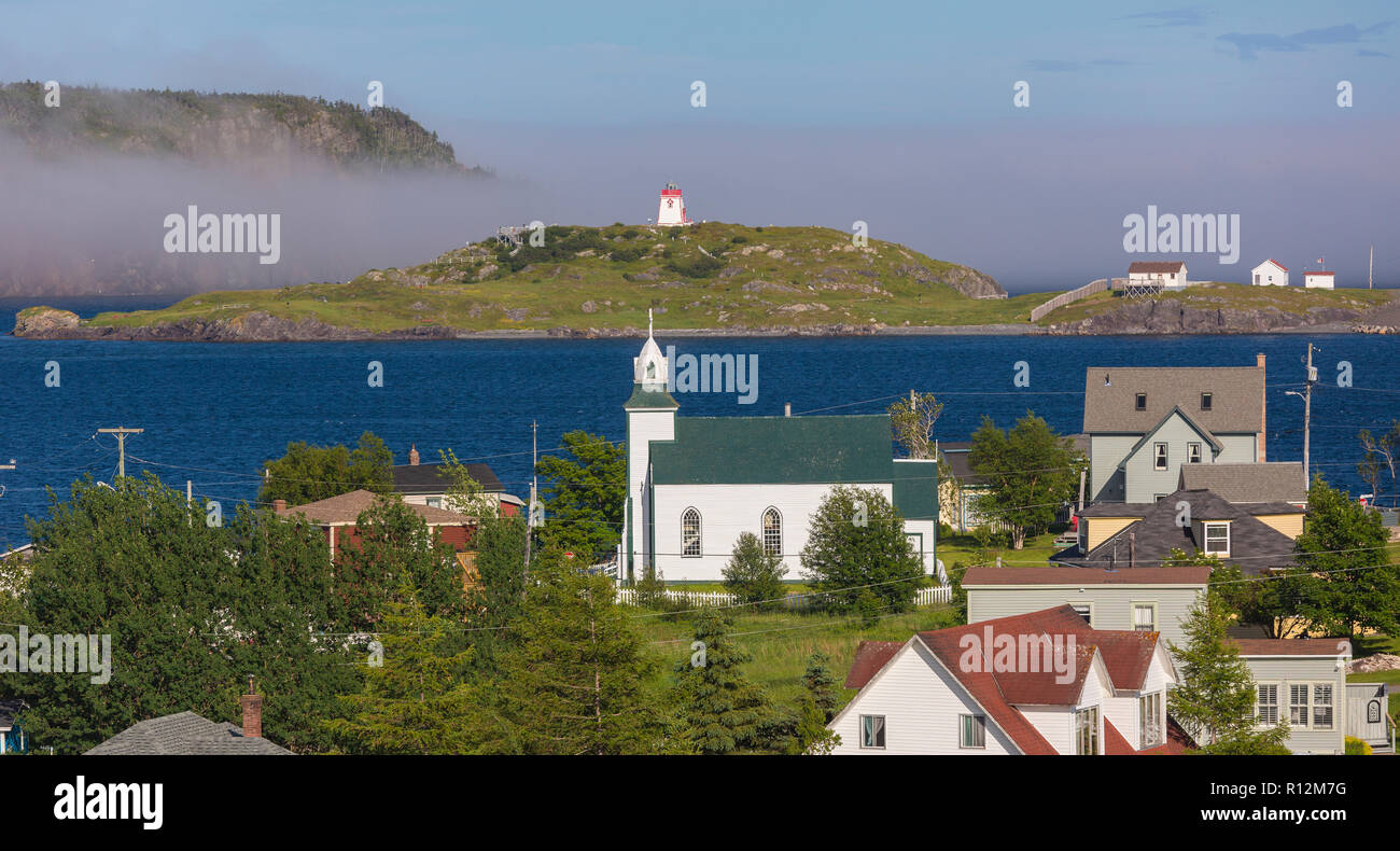 TRINITY, NEWFOUNDLAND, CANADA - Small coastal town of Trinity, on ...