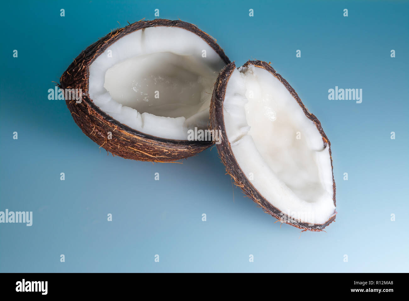 Cracked coconut splashing water hi-res stock photography and images - Alamy